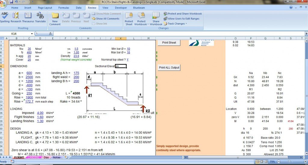 Excel Sheets Civil Engineering