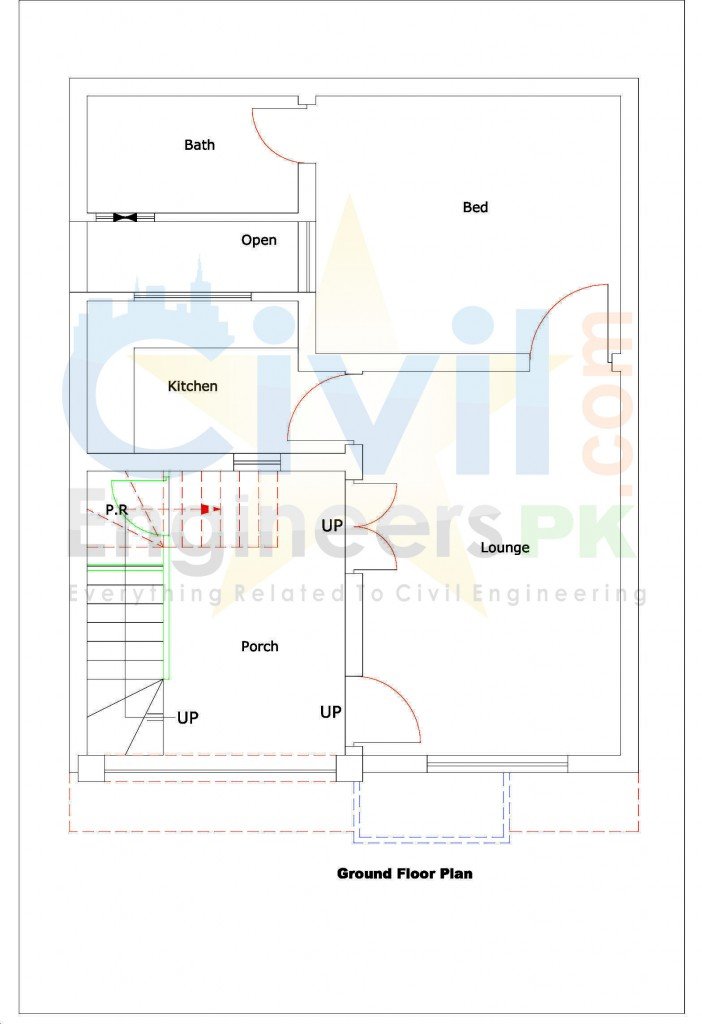 New 3 Marla House Design - Civil Engineers PK