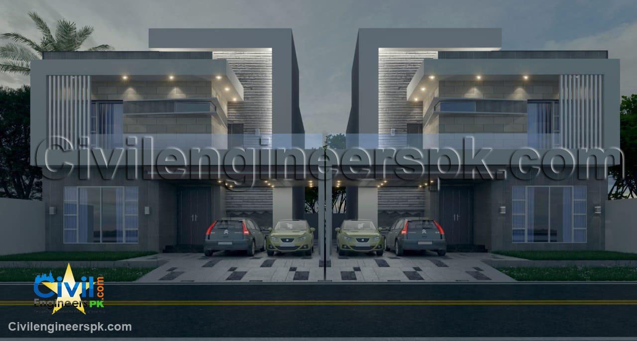 10 Marla Duplex House - Civil Engineers PK