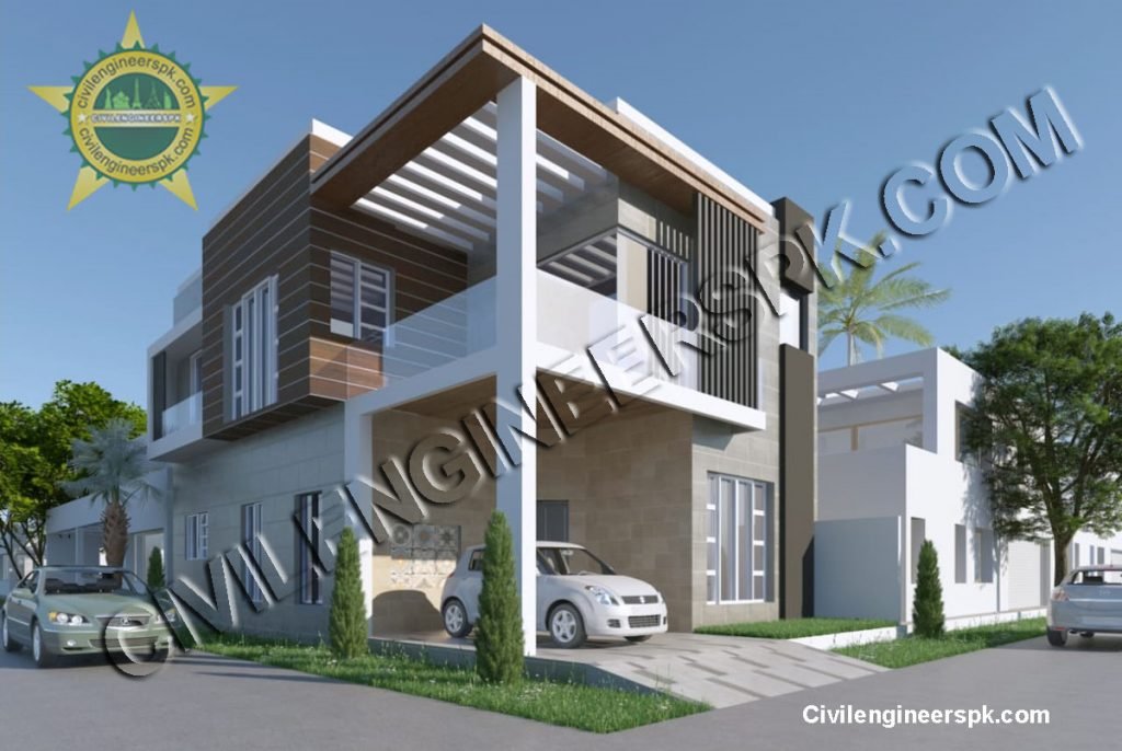New 6 Marla Corner House Design - Civil Engineers PK